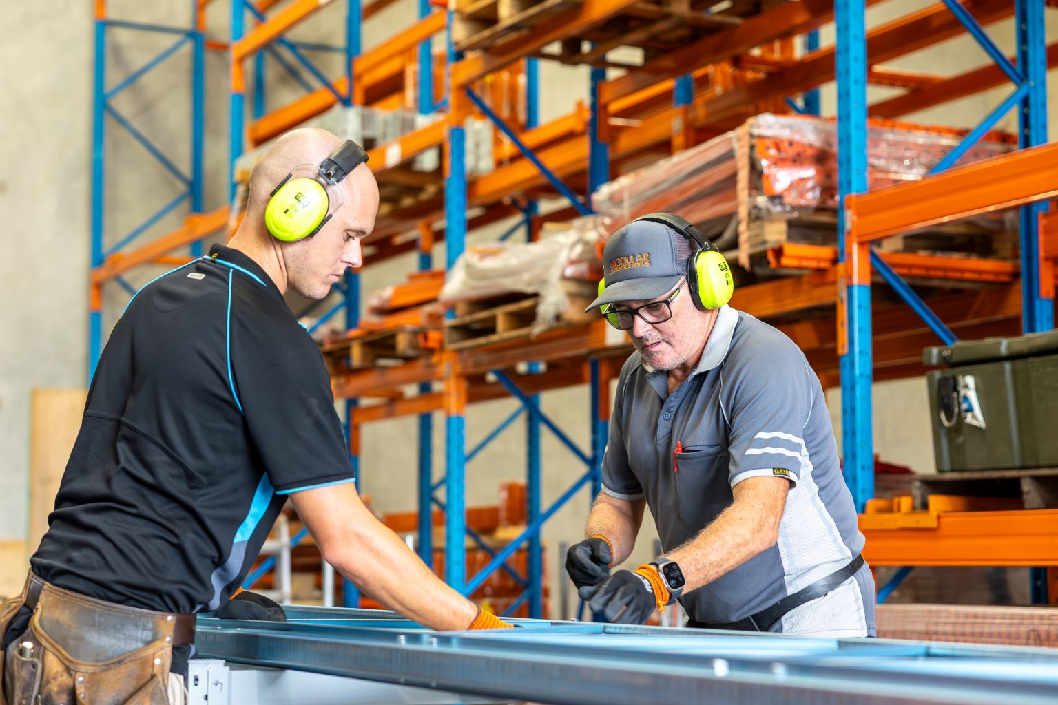 Proudly using TRUECORE® steel & Modular Storage Systems | Mezzanine ...